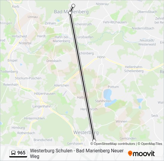 965 Route: Schedules, Stops & Maps - Bad Marienberg ZOB (Updated)