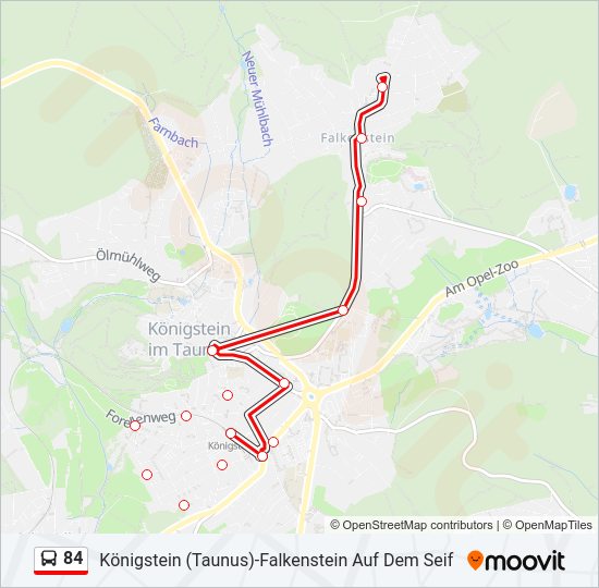 84 Route: Fahrpläne, Haltestellen & Karten - Königstein (Taunus ...