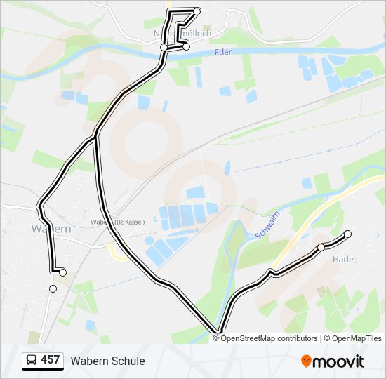 457 Route: Schedules, Stops & Maps - Wabern Schule (Updated)