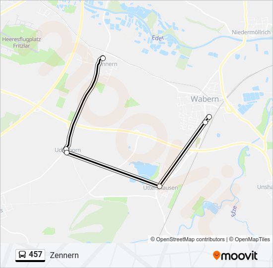 457 Route: Fahrpläne, Haltestellen & Karten - Zennern (Aktualisiert)