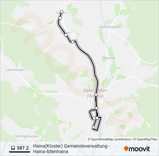 5872 Route: Fahrpläne, Haltestellen & Karten - Gemünden (W.)-Sehlen ...