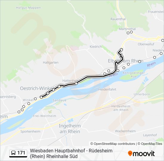 171 Route: Schedules, Stops & Maps - Eltville (Rhein) Schulzentrum ...