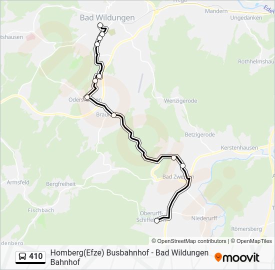 410 Route: Schedules, Stops & Maps - Oberurff (Updated)