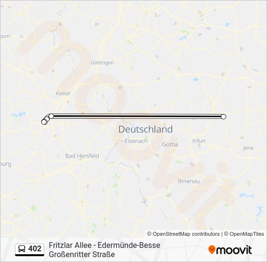 402 Route: Schedules, Stops & Maps - Gudensberg, Gesamtschule (Updated)
