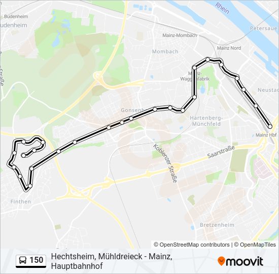 150 Route: Schedules, Stops & Maps - Finthen, Römerquelle (Updated)