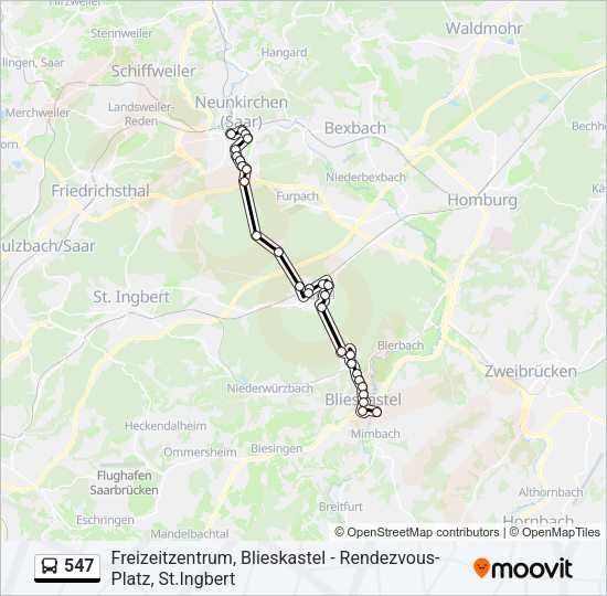 547 Route: Schedules, Stops & Maps - Lindenallee, Neunkirchen (Updated)
