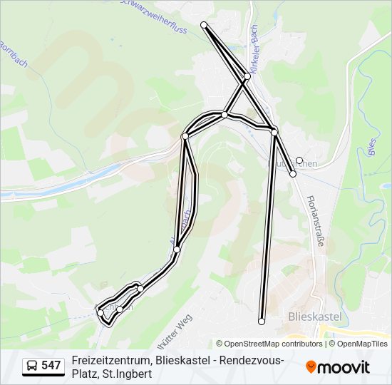 547 Route: Schedules, Stops & Maps - Schlossbergschule, Blieskastel ...