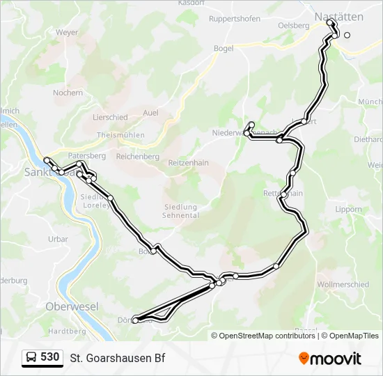 530 Route: Schedules, Stops & Maps - St. Goarshausen Bf (Updated)