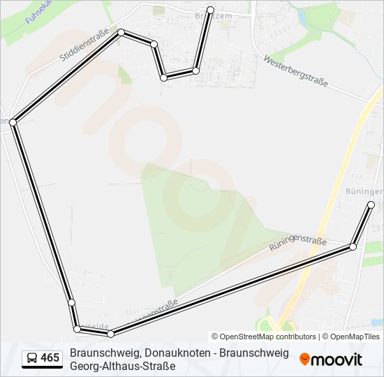 465 Route: Schedules, Stops & Maps - Braunschweig, Hahnenkleestraße ...