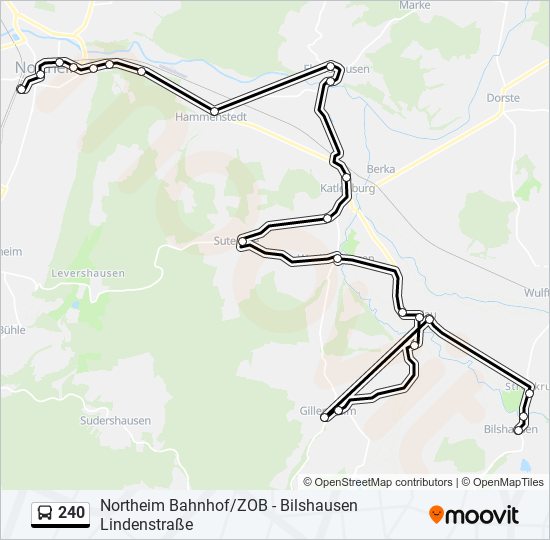 240 Route: Schedules, Stops & Maps - Bilshausen Lindenstraße (Updated)