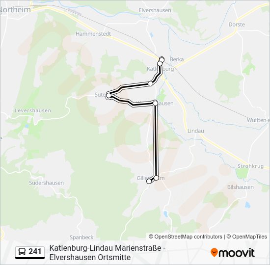 241 Route: Schedules, Stops & Maps - Gillersheim Kirchstraße (Updated)