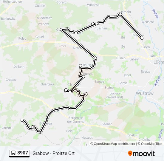 8907 Route: Schedules, Stops & Maps - Proitze Ort (Updated)