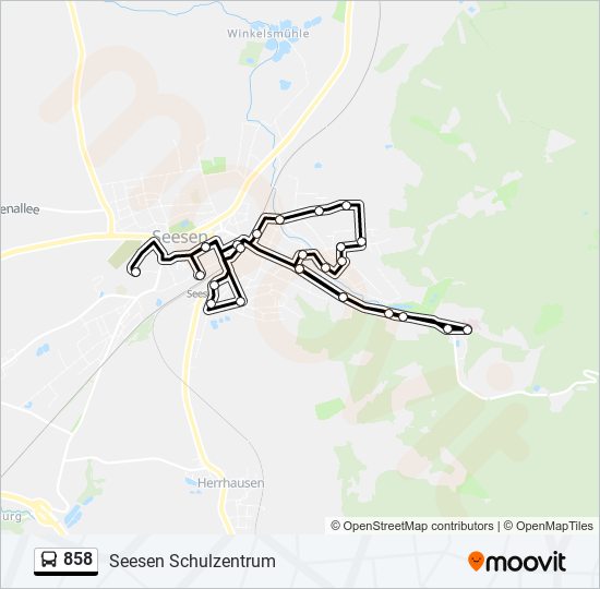 858 Route: Schedules, Stops & Maps - Seesen Schulzentrum (Updated)