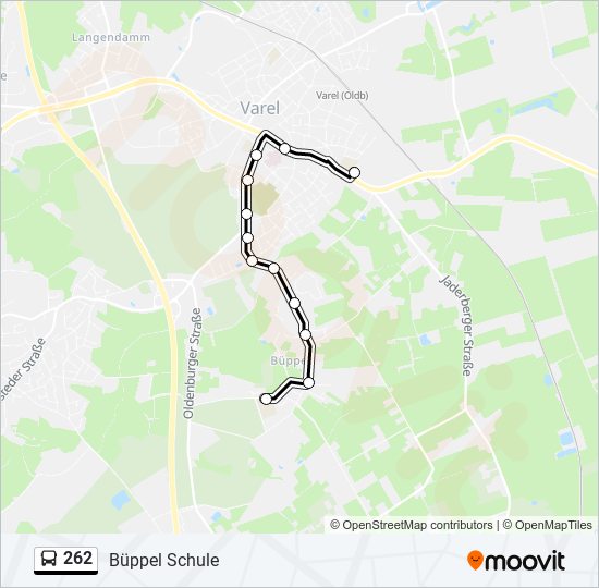 262 Route: Fahrpläne, Haltestellen & Karten - Büppel Schule (Aktualisiert)