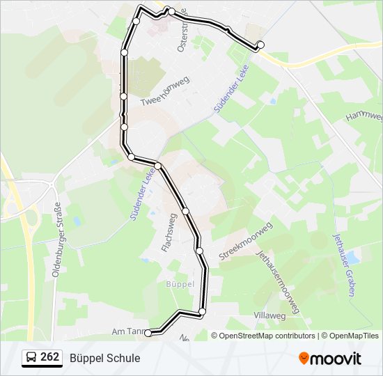 262 Route: Fahrpläne, Haltestellen & Karten - Büppel Schule (Aktualisiert)