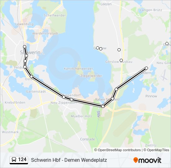 124 Route: Schedules, Stops & Maps - Schwerin Hbf (Updated)