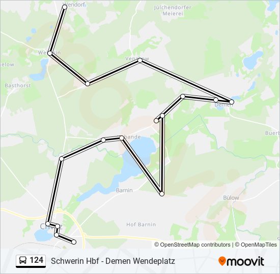 124 Route: Schedules, Stops & Maps - Kuhlen-Wendorf Dorf (Updated)