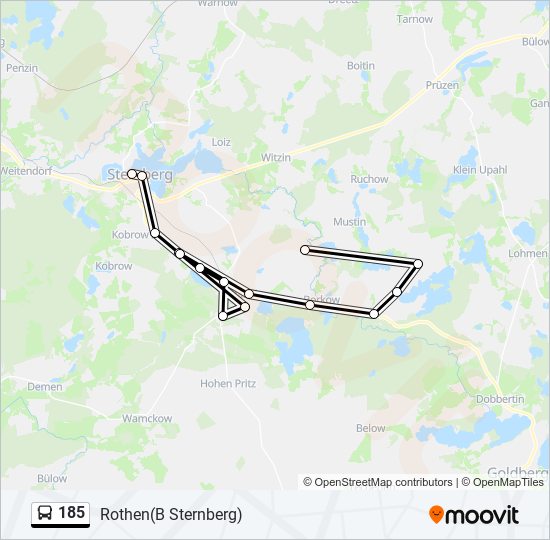 185 Route: Schedules, Stops & Maps - Rothen(B Sternberg) (Updated)