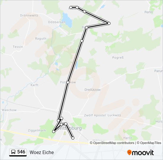 546 Route: Schedules, Stops & Maps - Woez Eiche (Updated)
