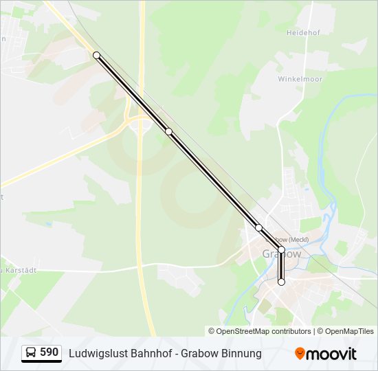 590 Route: Schedules, Stops & Maps - Ludwigslust B5 (Updated)