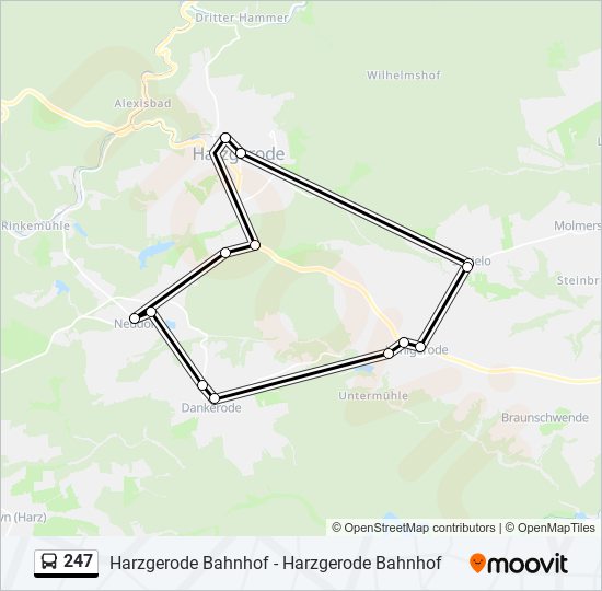 247 Route: Schedules, Stops & Maps - Harzgerode Bahnhof (Bus) (Updated)