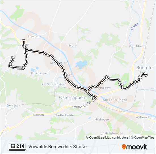 214 Route: Schedules, Stops & Maps - Vorwalde Borgwedder Straße (Updated)