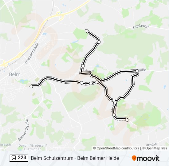 223 Route: Schedules, Stops & Maps - Haltern Depke (Updated)