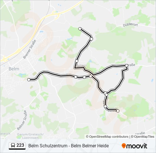 223 Route: Schedules, Stops & Maps - Haltern Depke (Updated)