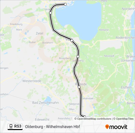 rs3 Route: Schedules, Stops & Maps - Wilhelmshaven Hbf (Updated)