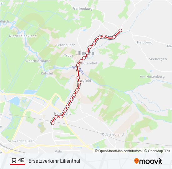 4e Route: Schedules, Stops & Maps - Ersatzverkehr Lilienthal (Updated)