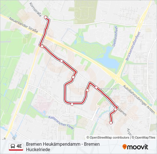 4e Route: Schedules, Stops & Maps - Ersatzverkehr Arsten (Updated)