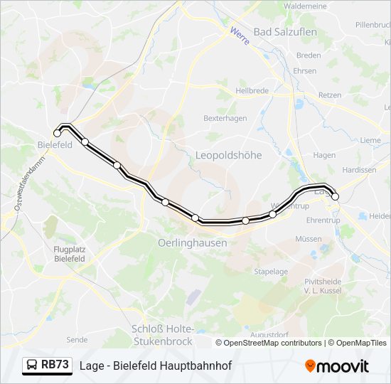 rb73 Route: Schedules, Stops & Maps - Bielefeld Hauptbahnhof (Updated)