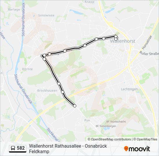 582 Route: Schedules, Stops & Maps - Osnabrück Feldkamp (Updated)