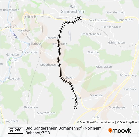 260 Route: Schedules, Stops & Maps - Kalefeld Fasanenweg (Updated)