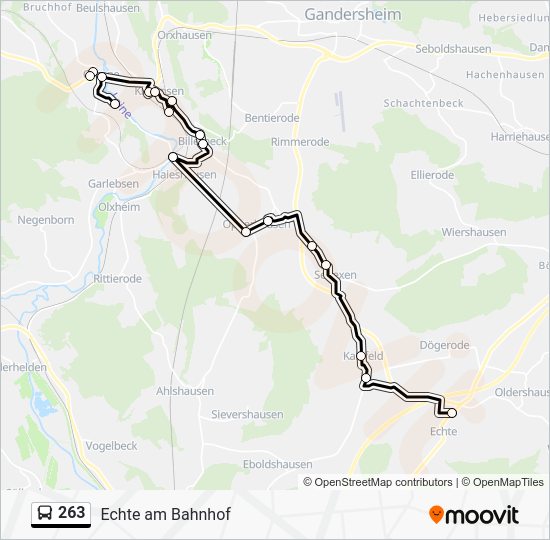 263 Route: Schedules, Stops & Maps - Echte am Bahnhof (Updated)