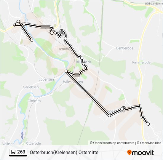 263 Route: Schedules, Stops & Maps - Osterbruch(Kreiensen) Ortsmitte ...