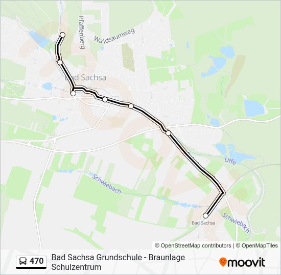 470 Route: Schedules, Stops & Maps - Bad Sachsa Bahnhof (Updated)