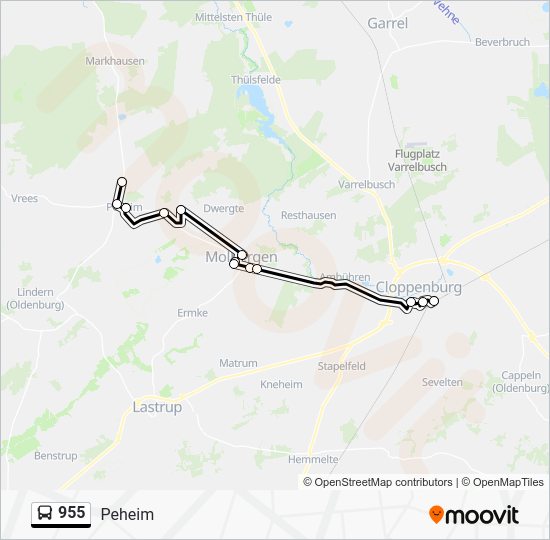955 Route: Schedules, Stops & Maps - Peheim (Updated)