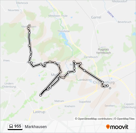 955 Route: Schedules, Stops & Maps - Markhausen (Updated)