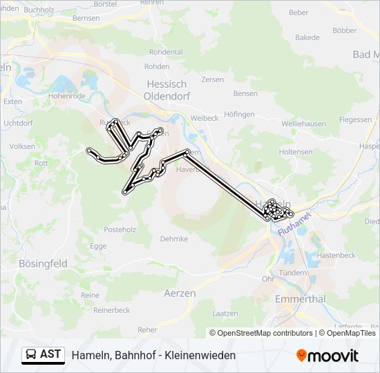 AST Route: Schedules, Stops & Maps - Friedrichsburg, Oberdorf (Updated)