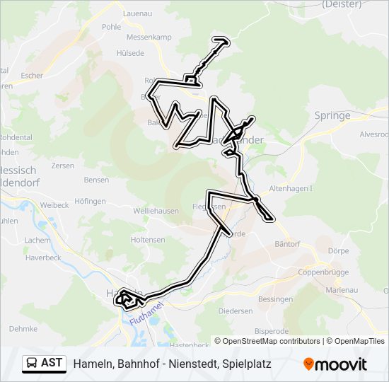 ast Route: Schedules, Stops & Maps - Nienstedt, Spielplatz (Updated)
