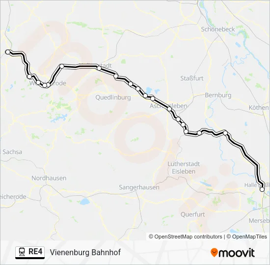 RE4 Route: Schedules, Stops & Maps - Vienenburg Bahnhof (Updated)