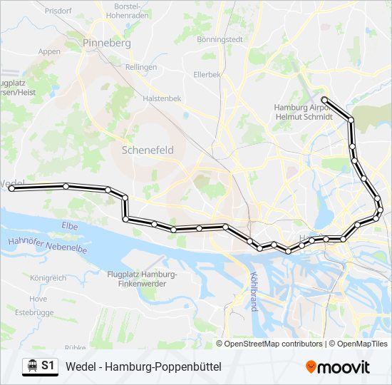 s1 Route: Schedules, Stops & Maps - Hamburg Airport (Updated)