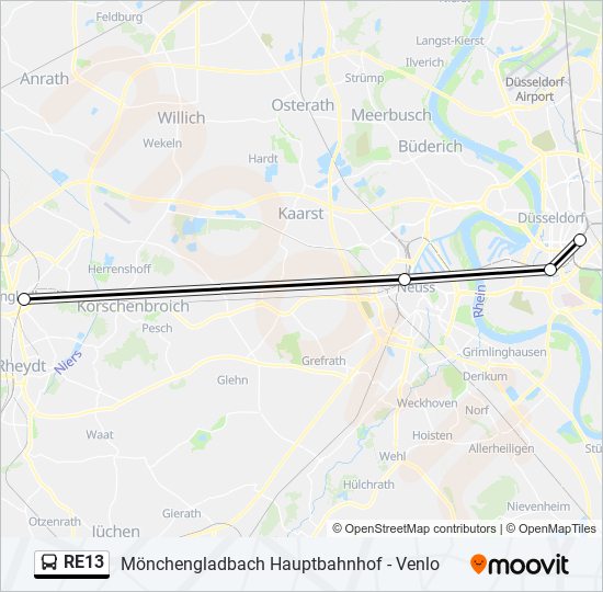 re13 Route: Schedules, Stops & Maps - Düsseldorf Hauptbahnhof (Updated)