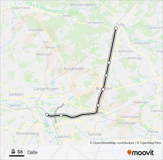 s6 Route: Schedules, Stops & Maps - Celle (Updated)