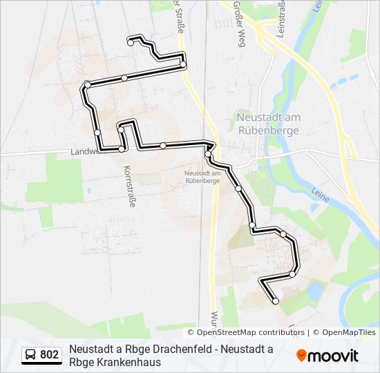 802 Route: Schedules, Stops & Maps - Neustadt A Rbge Krankenhaus