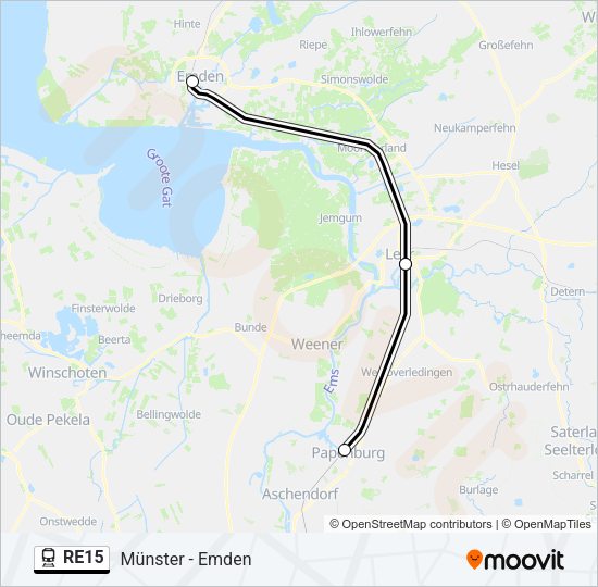re15 Route: Schedules, Stops & Maps - Papenburg (Updated)