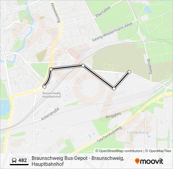 482 Route: Schedules, Stops & Maps - Braunschweig, Helmstedter Str ...