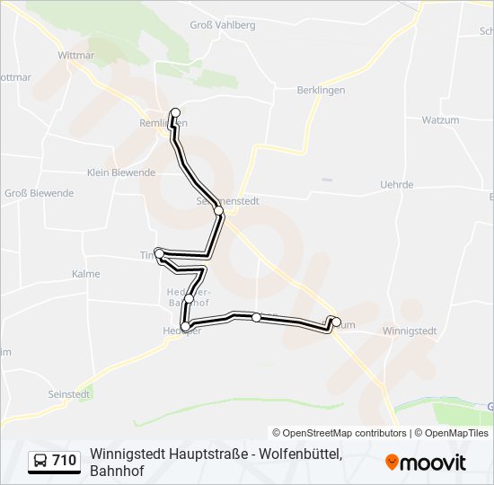 710 Route: Fahrpläne, Haltestellen & Karten - Remlingen(Kr Wolfenbüttel ...