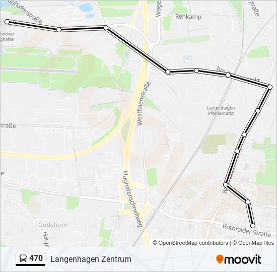470 Route: Fahrpläne, Haltestellen & Karten - Langenhagen Zentrum ...